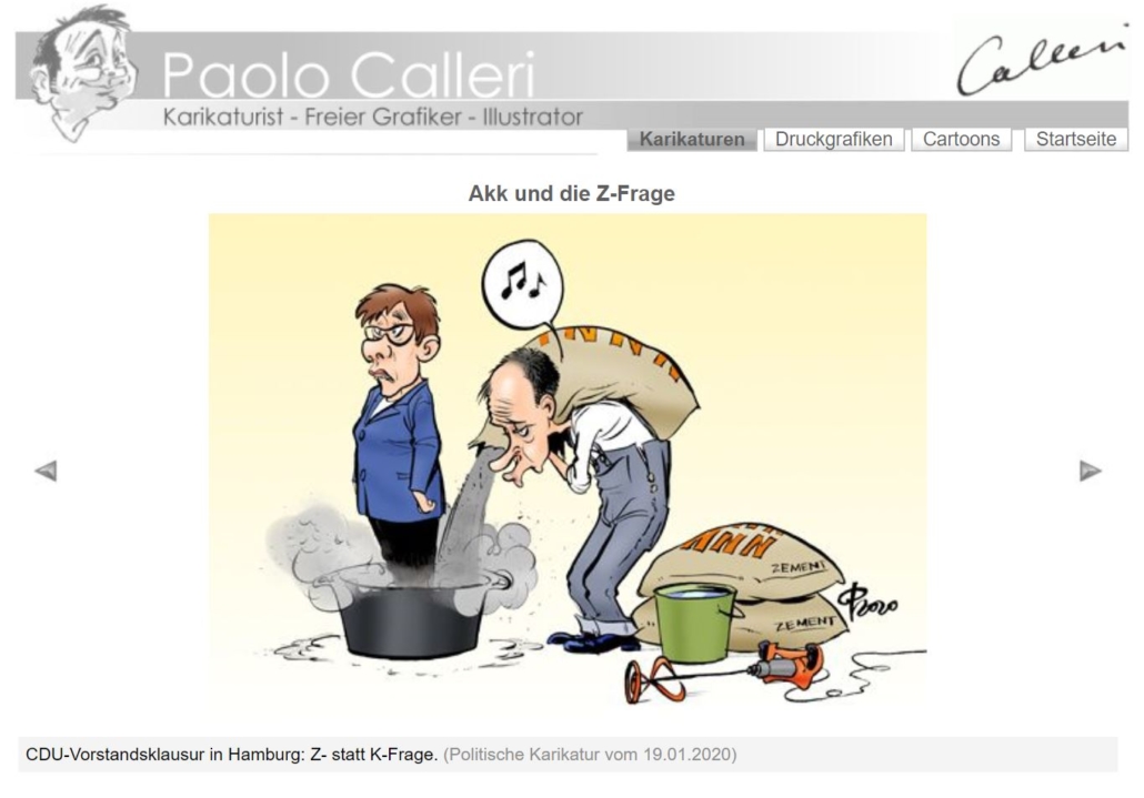 Paolo Calleri Karikaturen | webvisio